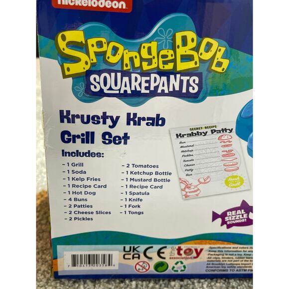Nickelodeon | Toys | Spongebob Squarepants Krusty Krab Grill Set Sizzle ...